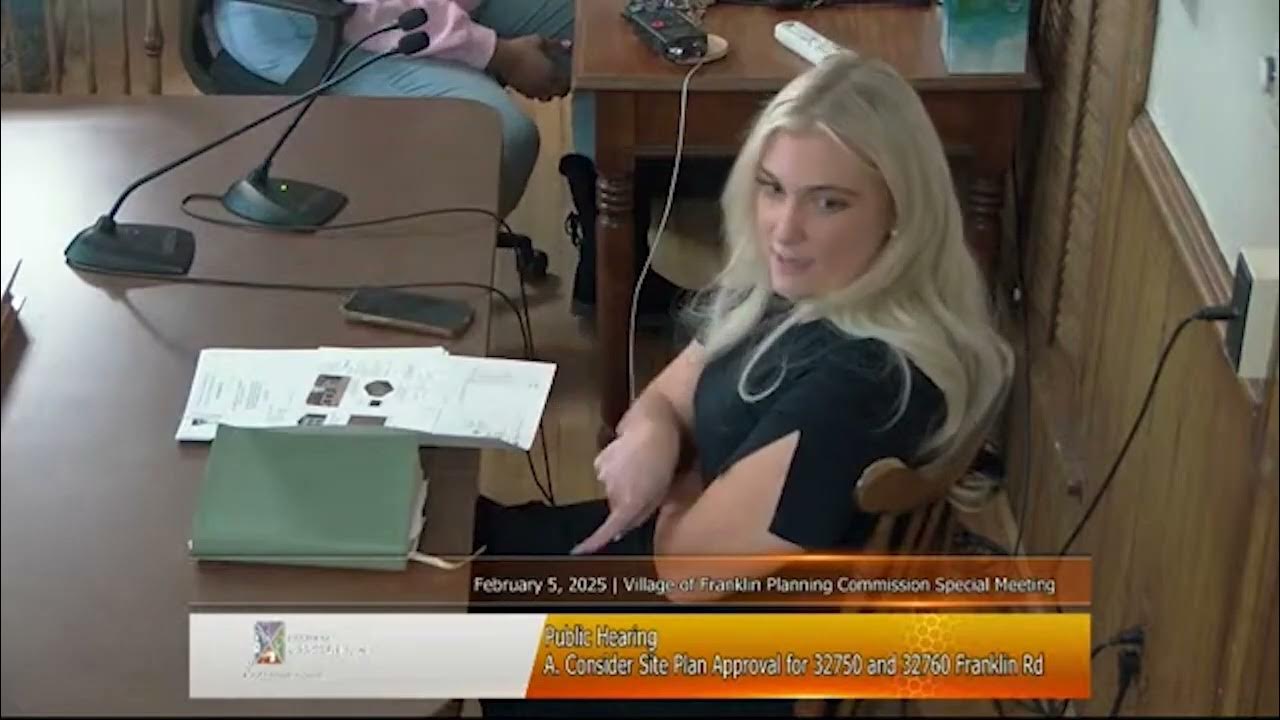 Village of Franklin Planning Commission Special Meeting on February 5, 2025 - YouTube