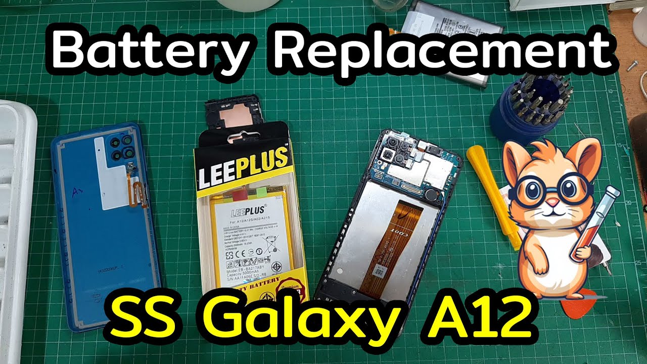 Samsung Galaxy A12 Battery Replacement - YouTube