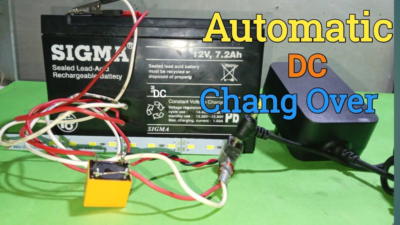 Automatic changeover DC switch Home made | Use Relly - YouTube