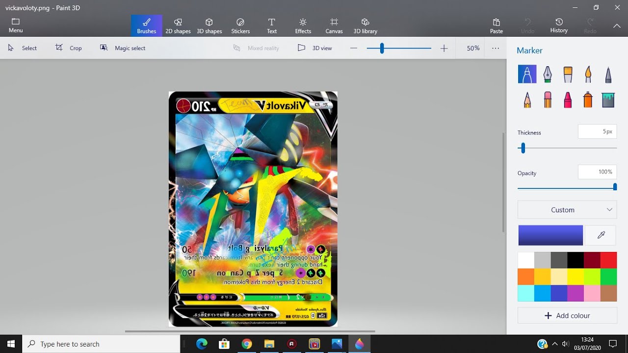 Changing the Tcg artwork for Vikavolt V.......#2 - YouTube
