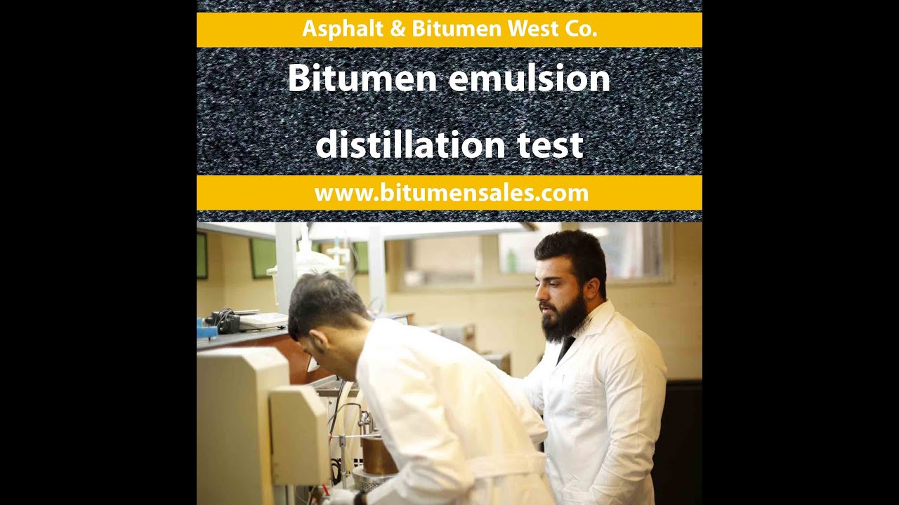 Bitumen Emulsion distillation test - YouTube