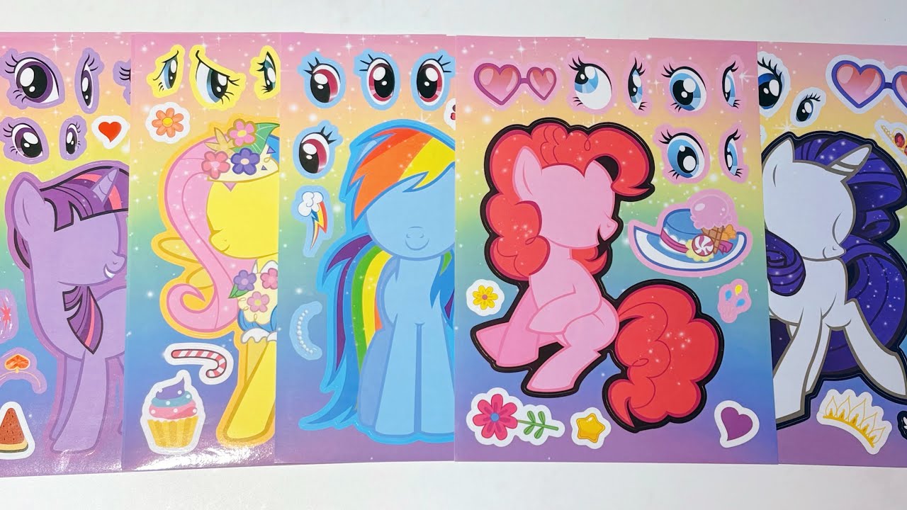 My little pony dress up ASMR TOYS 10minutes satisfying and relaxing ...