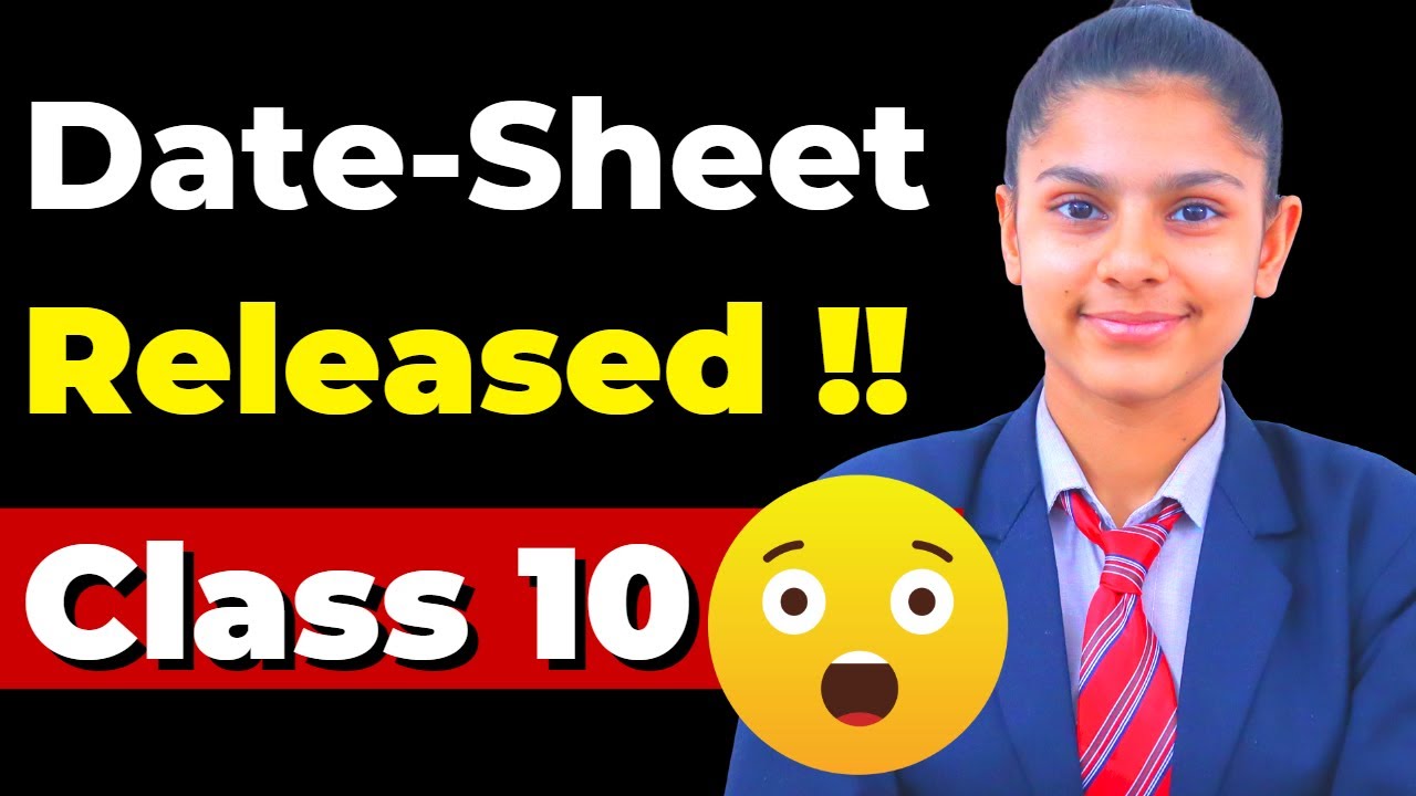 Date-Sheet Released !!! 😱😱🔥Class 10 | CBSE Breaking News - YouTube
