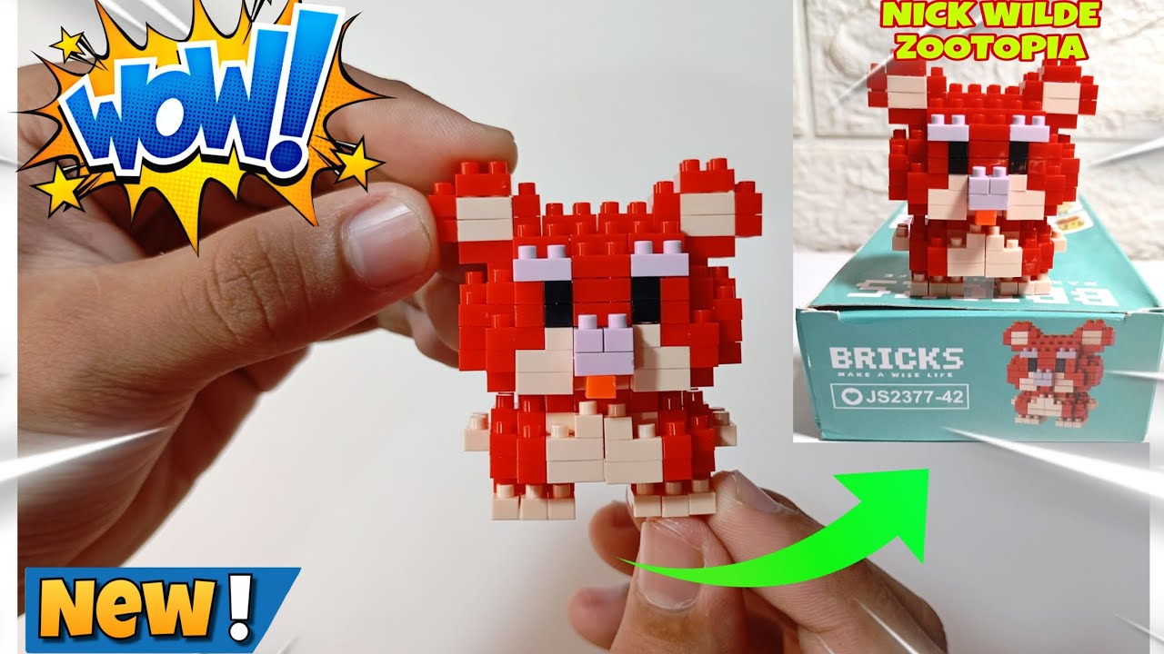 Tutorial Merakit Lego Bricks Nick Wilde Zootopia | Cara Merakit Lego ...