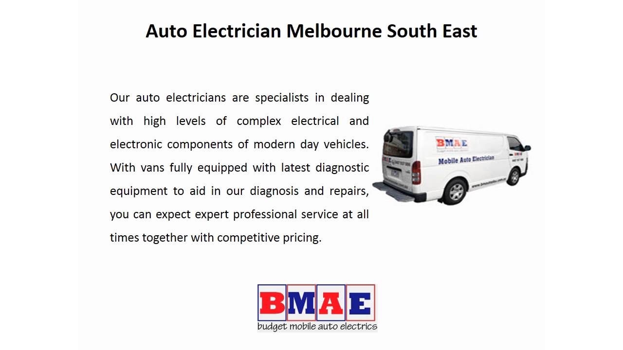 Get Expert Auto Electrician Melbourne South East - Budget Mobile Auto ...