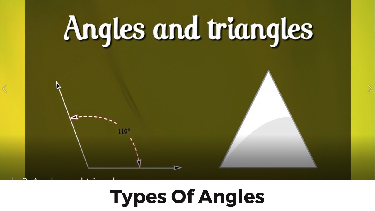 Angles and Triangles | Types Of Angles | Class 5 Maths | Cbse Board ...