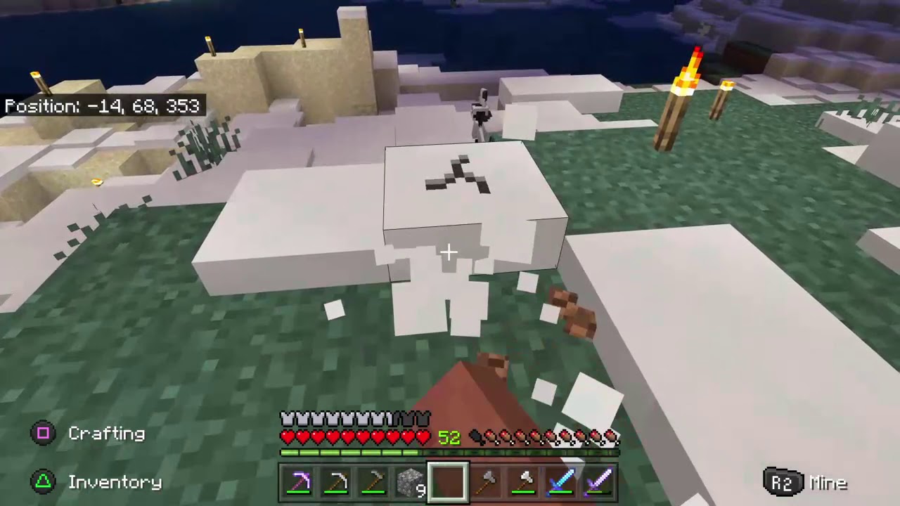 Minecraft on ps4 . playing with my discord . pt2 - YouTube