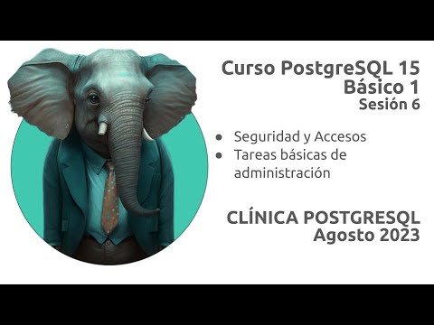Curso Postgresql 15 - Básico 1 - Sesión 6 - YouTube