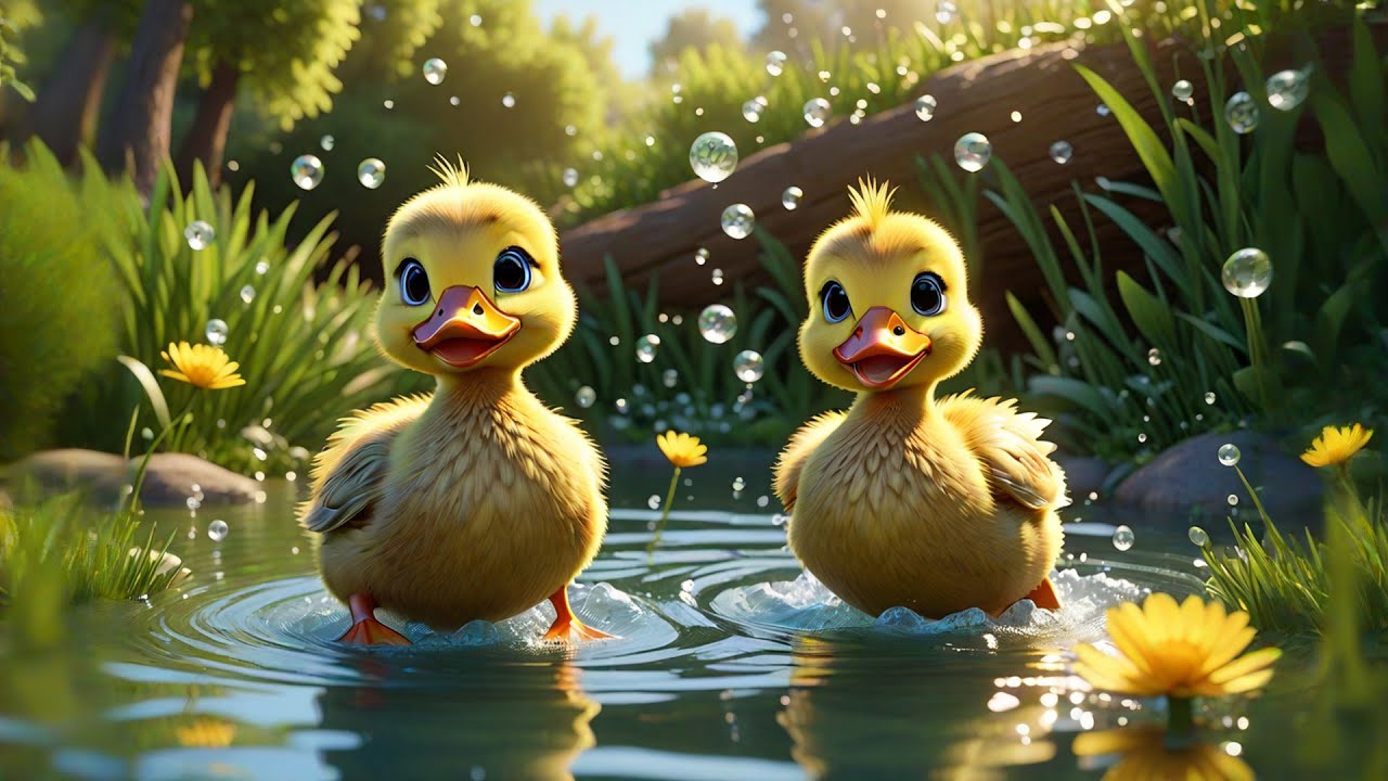 Four Little Ducks Say 1 2 3 | Fun Counting & Animal Sound Kids ...
