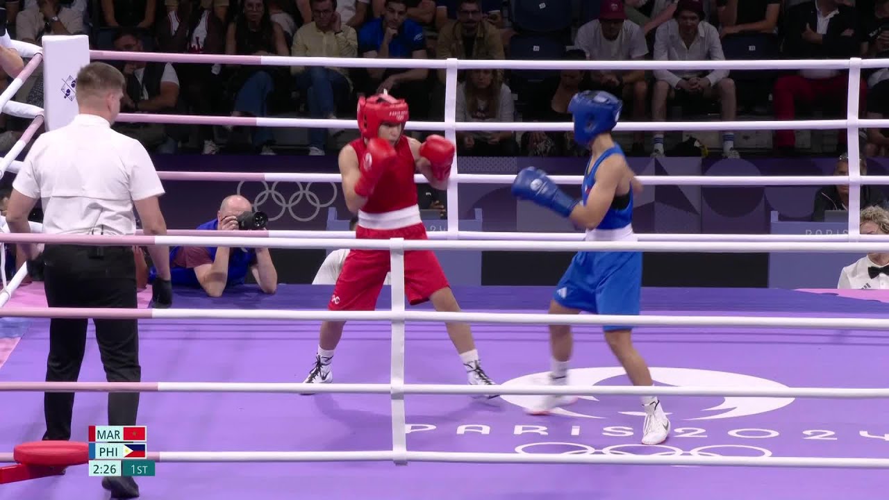 Aira Villegas LANDS SHOTS in rd 32 - 50kg women's boxing 🥊 | OLYMPIC ...