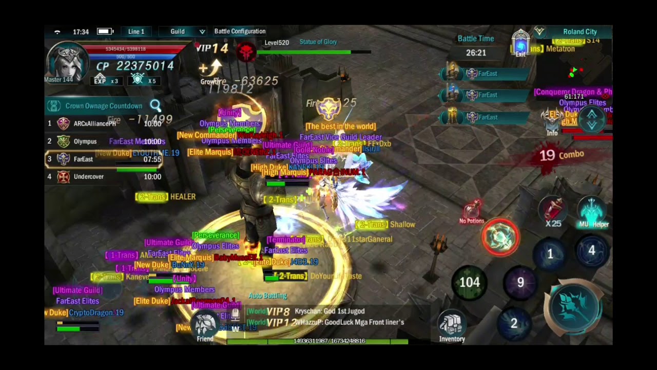 MU Strongest Roland City Battle s1 vs s19 29th March 2020 - YouTube