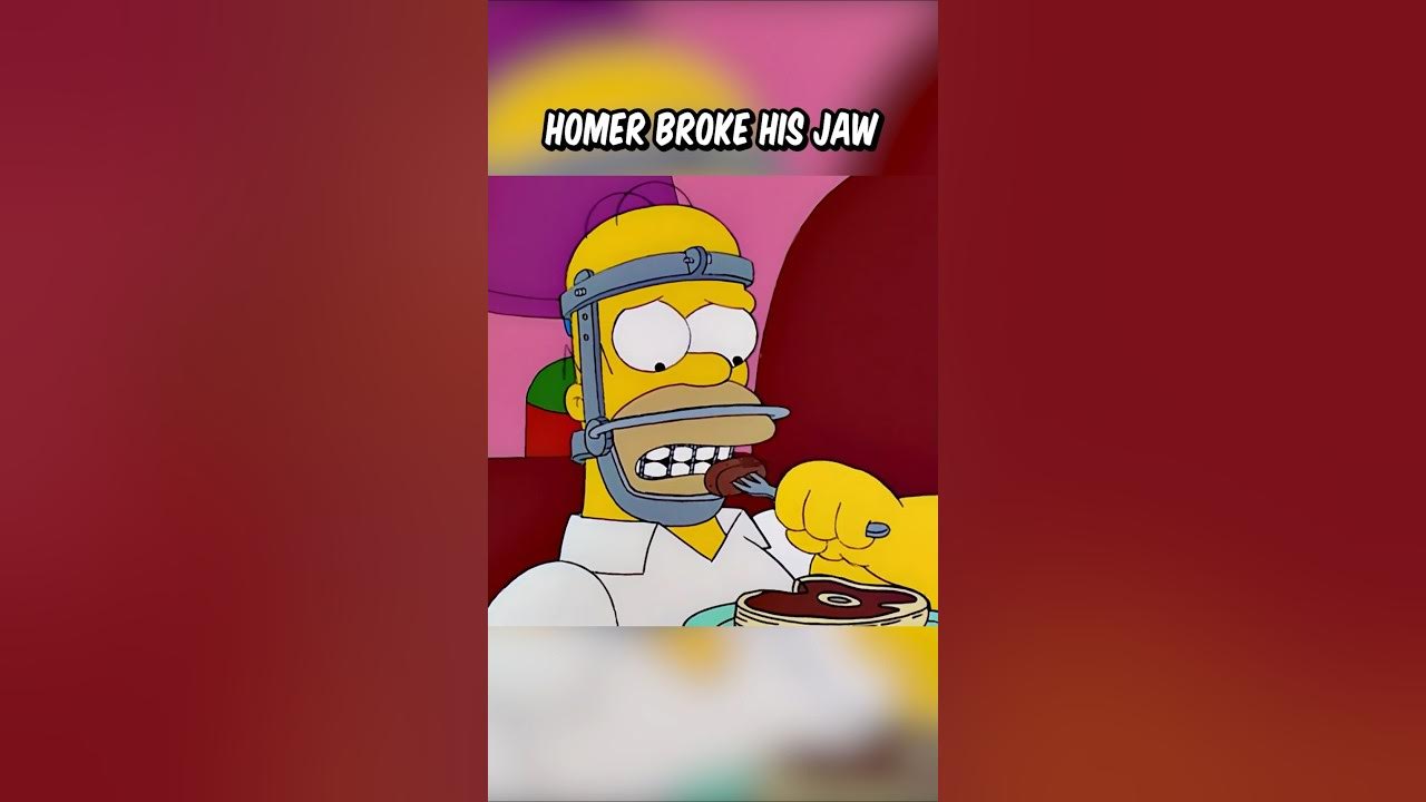 Homer broke his jaw - YouTube