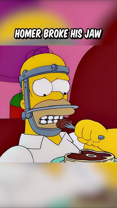 Homer broke his jaw - YouTube