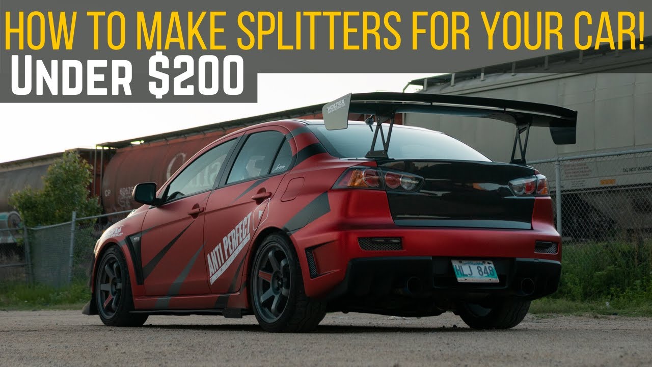 How to make Custom Splitters For your car for UNDER $200! - YouTube