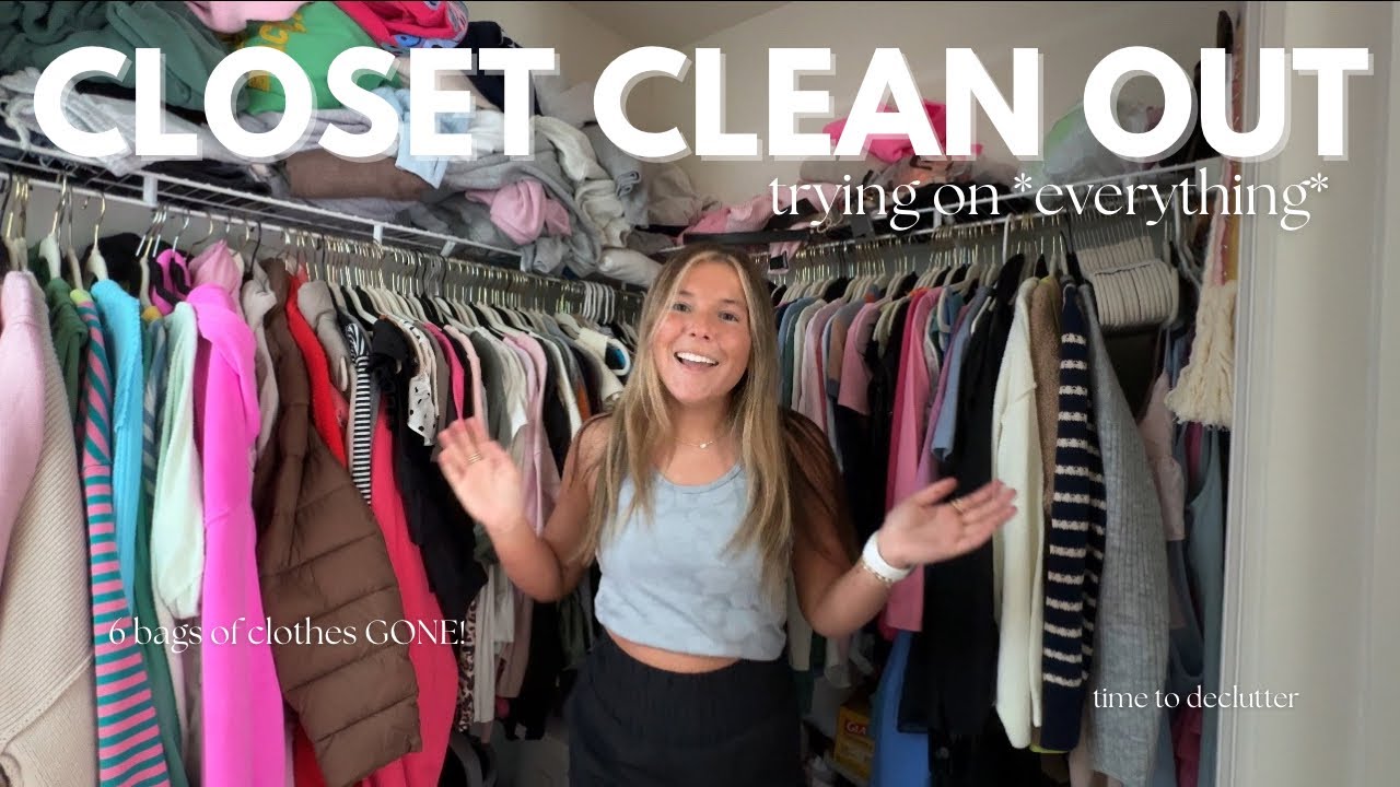 Closet Cleanout & Try-On: Purging My Wardrobe Before Moving! | Huge ...