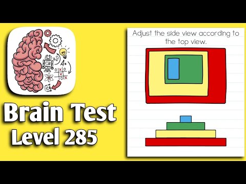 Brain Test Level 285 Adjust the screen side view according to the top ...