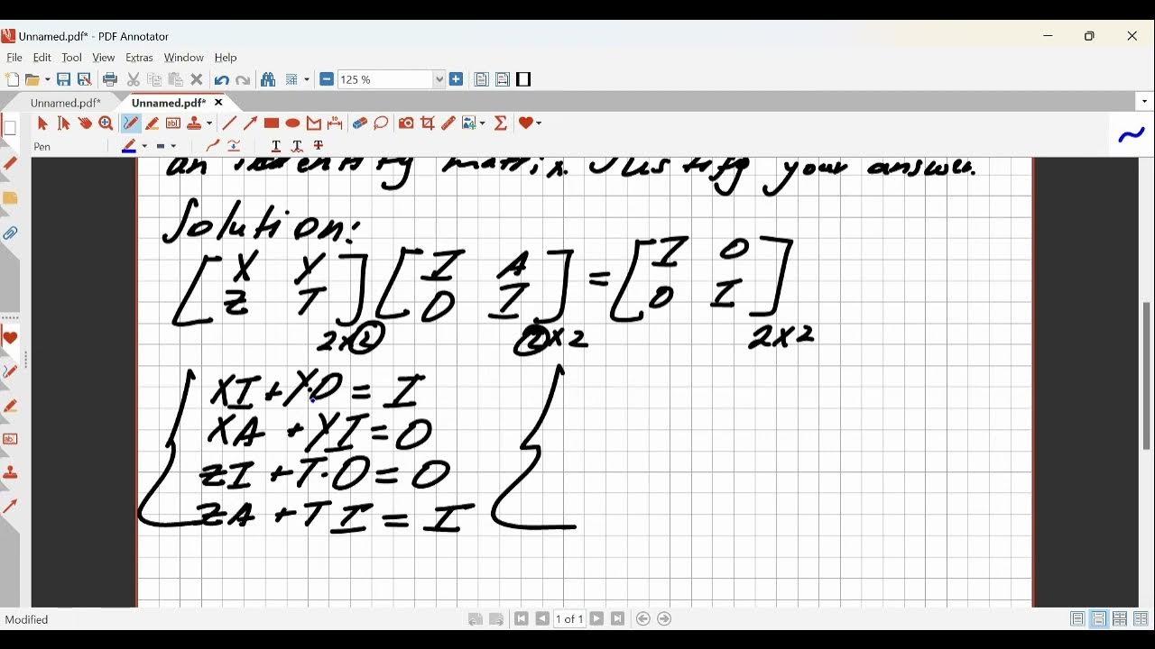 The inverse of the partitioned matrix - YouTube