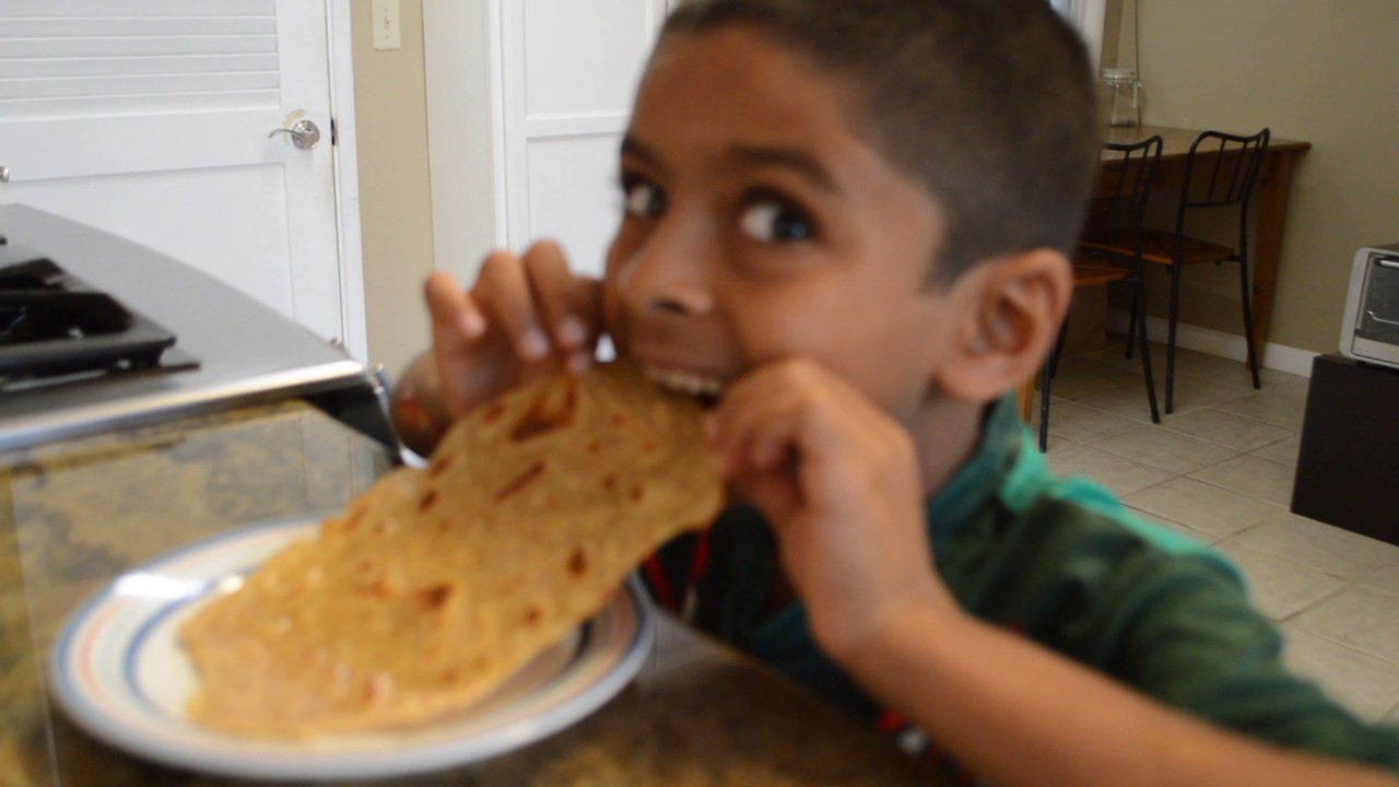 Param eating Paratha-'We are one' by Param Patel and Pinky Mukhi. - YouTube