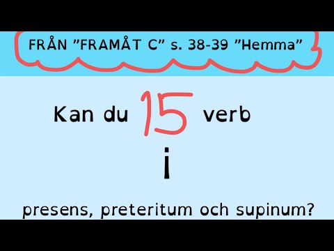 How To Learn Swedish Träna VERB från Framåt C