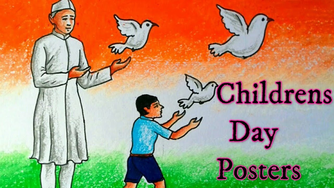 CHILDREN'S DAY DRAWING / CHILDREN'S DAY POSTER MAKING IDEA / CHILDREN'S ...
