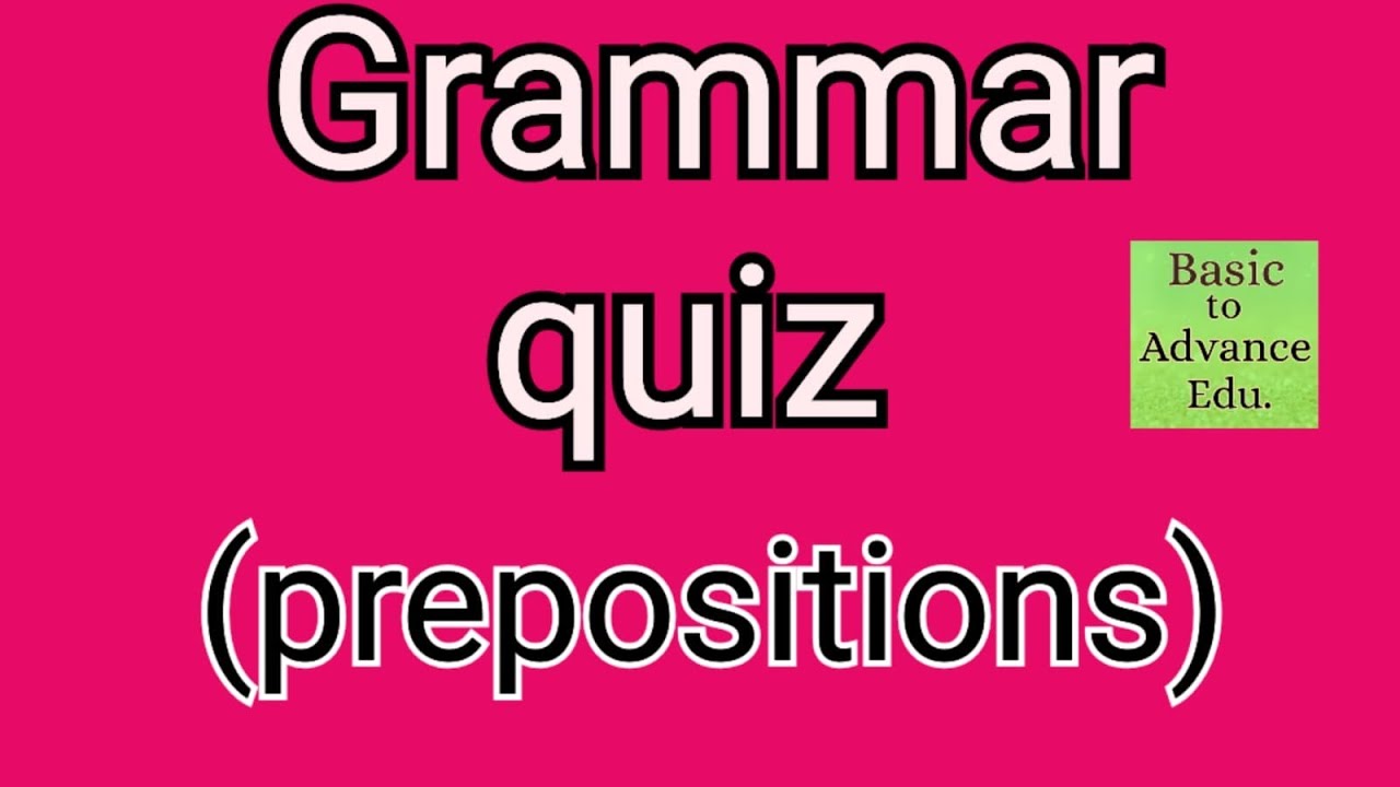 Prepositions/grammar quiz#preposition #english - YouTube