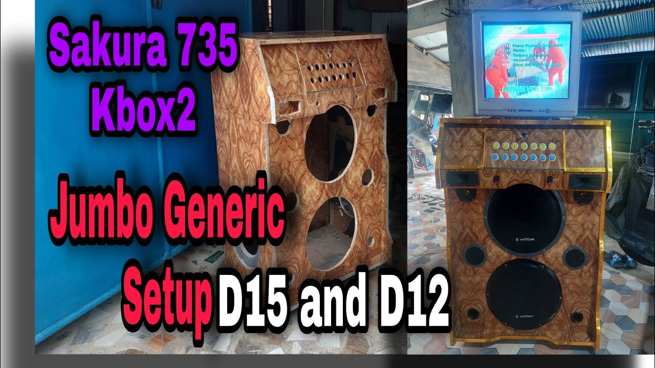 Panibagong design Videoke Jumbo | Sakura 735 Amplifier | Platinum KboX2 ...