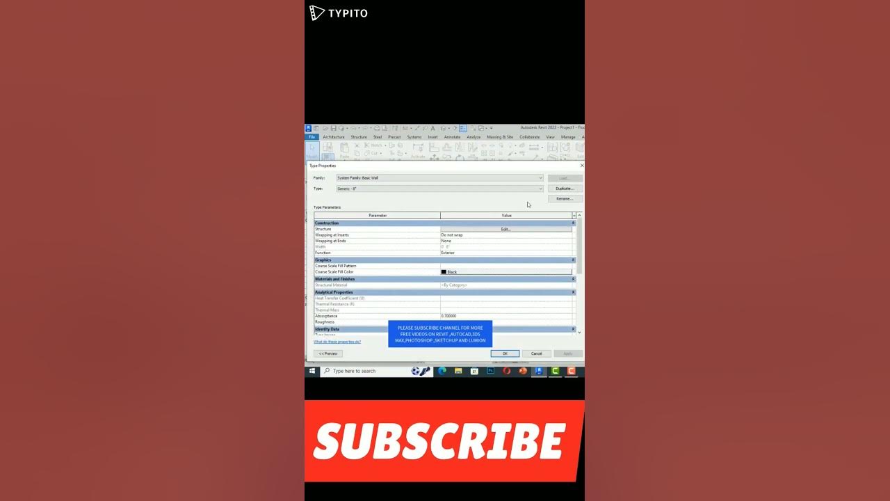 How To Change Thickness Of Wall In Revit bim revitarchitecture shorts youtubeshorts YouTube how-to-change-thickness-of-wall-in-revit-bim-revitarchitecture-shorts-youtubeshorts-youtube