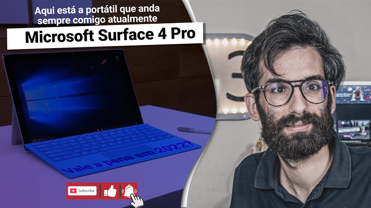 Aqui está a portátil que anda sempre comigo atualmente, o Surface 4 Pro. Vale a pena em 2022 ...