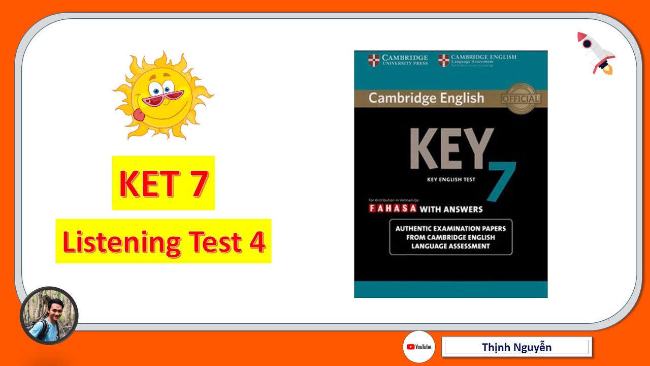KET - CUP 7 Test 4 I Key English Test 7 I Tải đề bên dưới mô tả! - YouTube