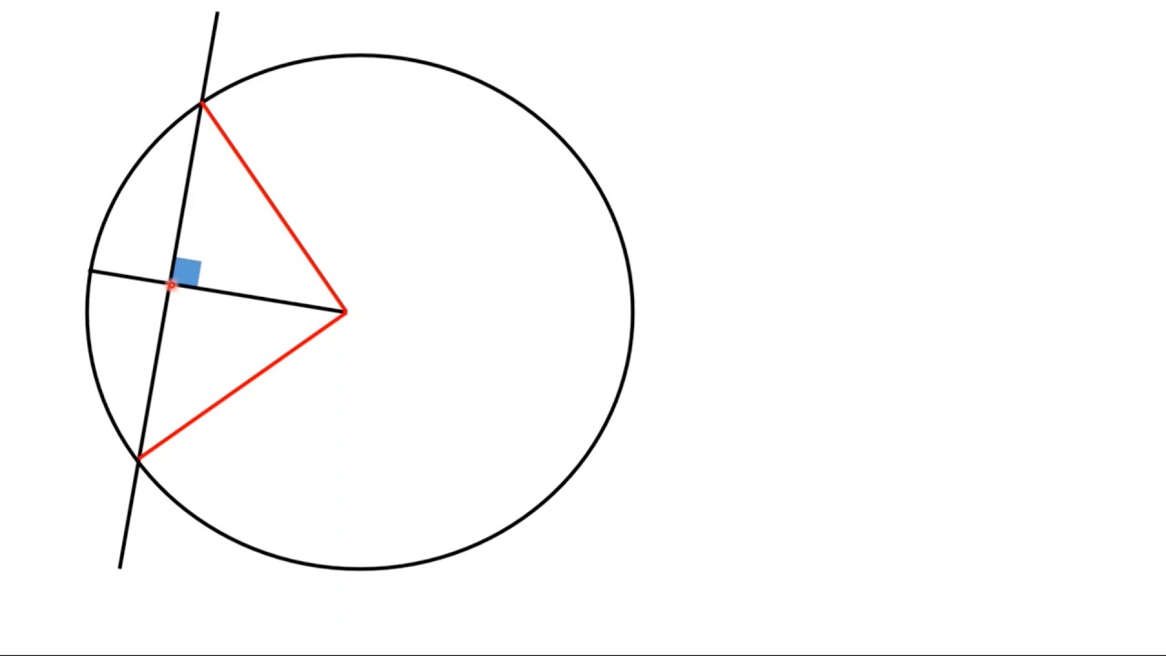 Circle Theorem 4: Chord Bisection - YouTube