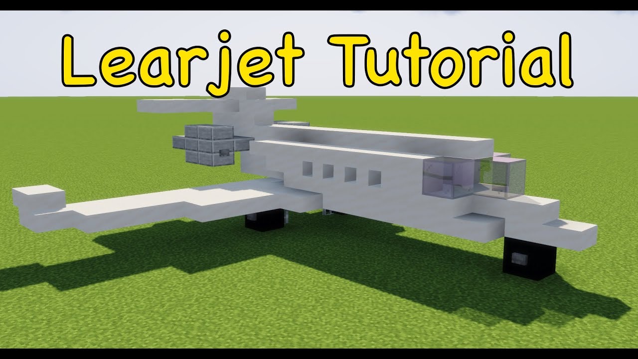 Minecraft: Learjet Remastered [Vehicle Tutorial] - YouTube