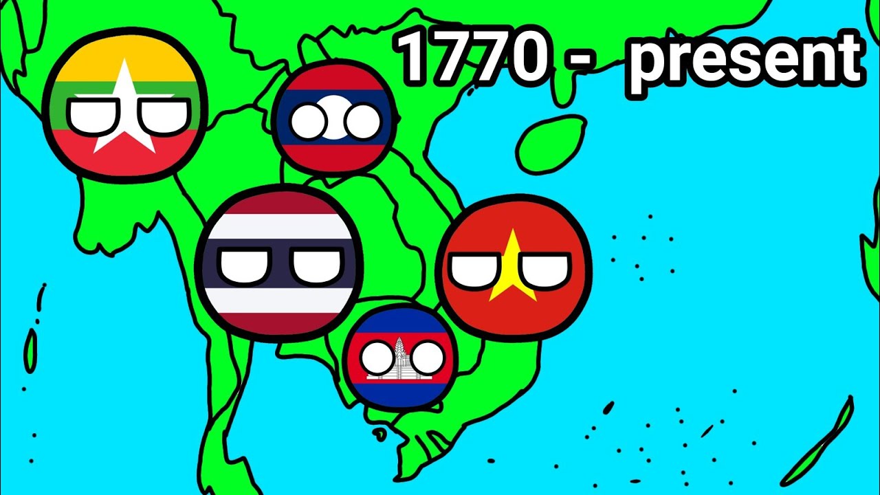 History of Mainland Southeast Asia (1770 - present) | Countryball - YouTube