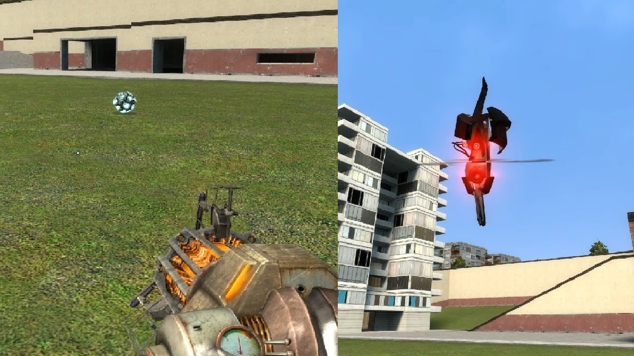 Hopwire Rollermine & Manhack (Beta) NPC Test GMOD - Half-Life 2 Beta ...