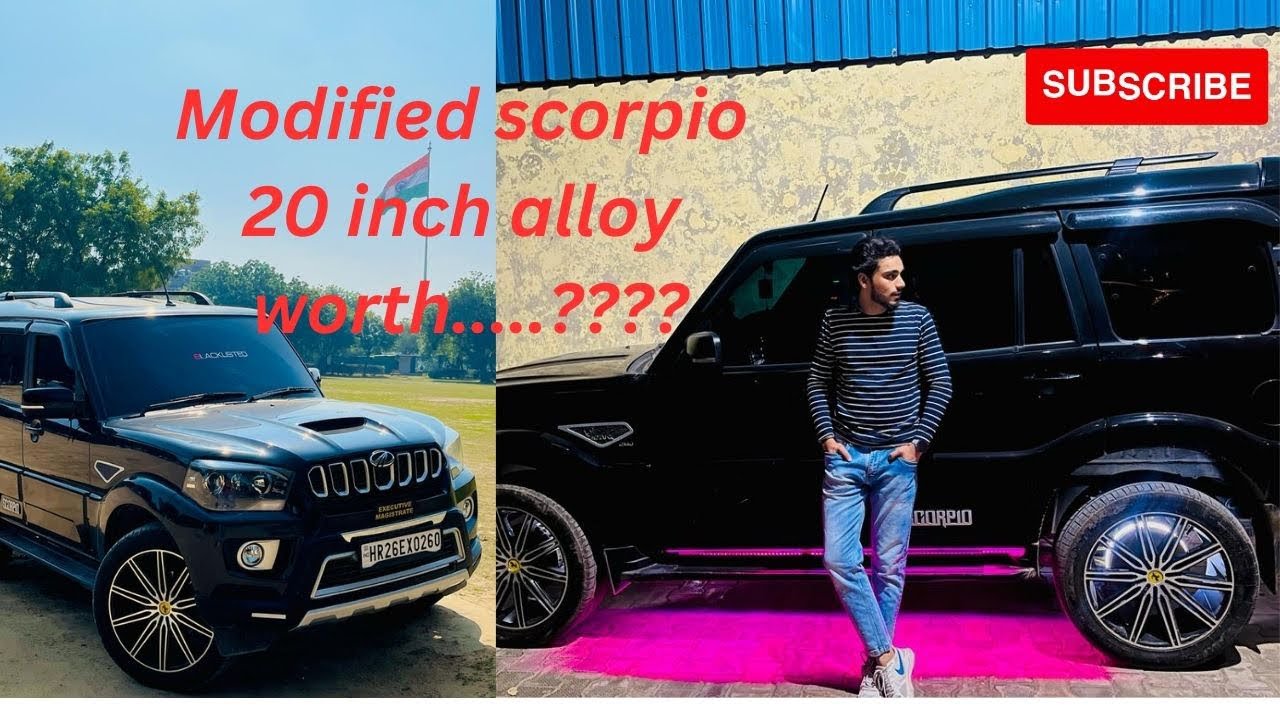 Finally reviewing my modified scorpio🫨|| My scorpio modified|| 20 inch ...