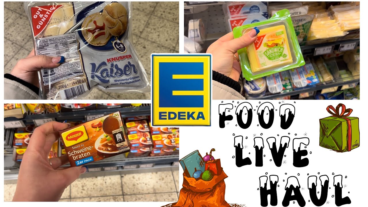 FOOD LIVE HAUL 🍫🎄 // EDEKA // alinaBerry - YouTube
