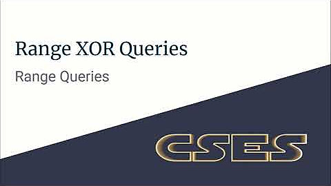 Range Queries : CSES - YouTube