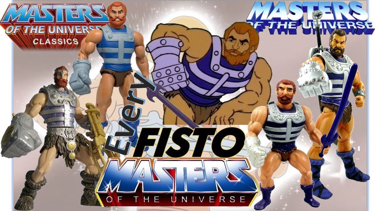 Every MOTU Fisto Comparison List He-man and the Masters of the Universe ...
