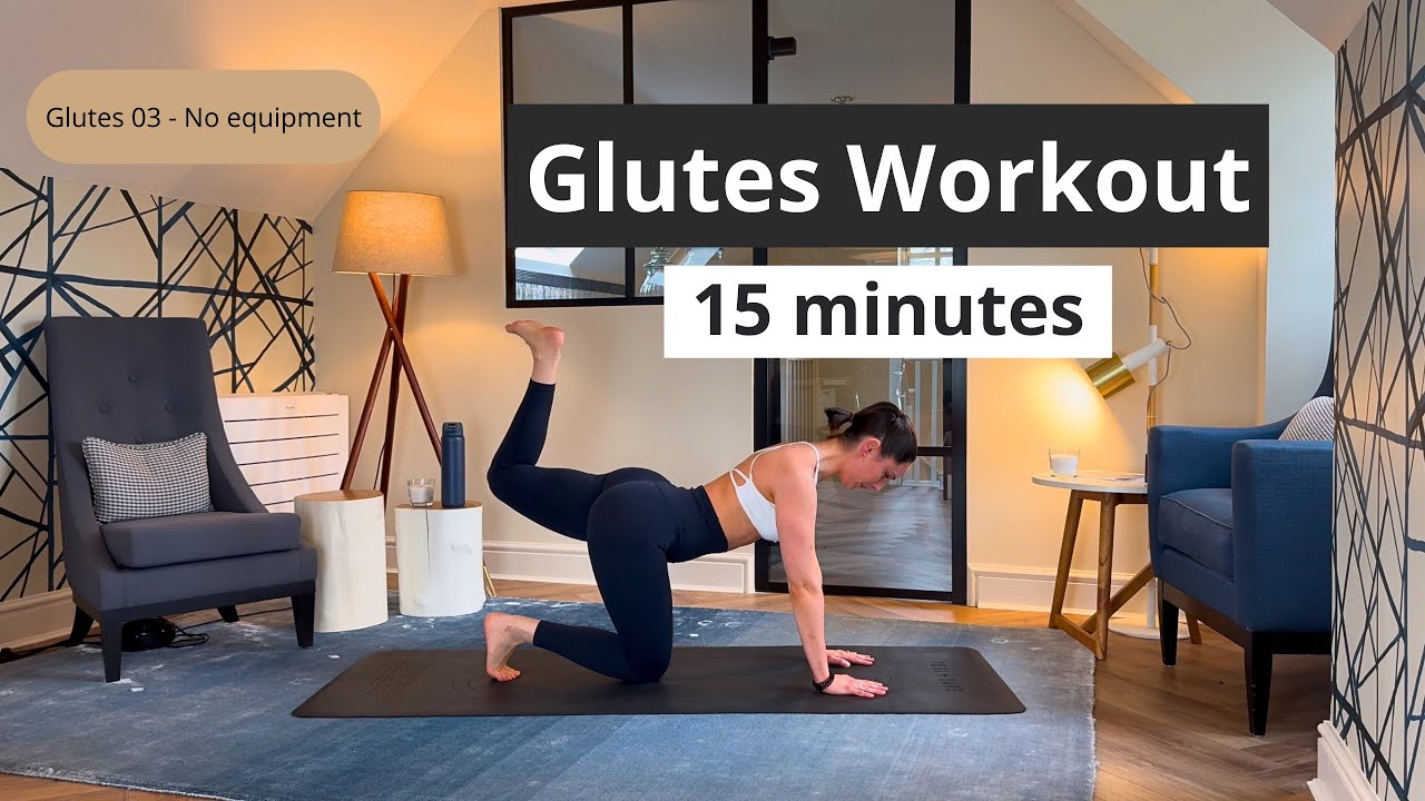 15 MIN GLUTES WORKOUT on Hands & knees || Pilates mat workout || Glutes ...