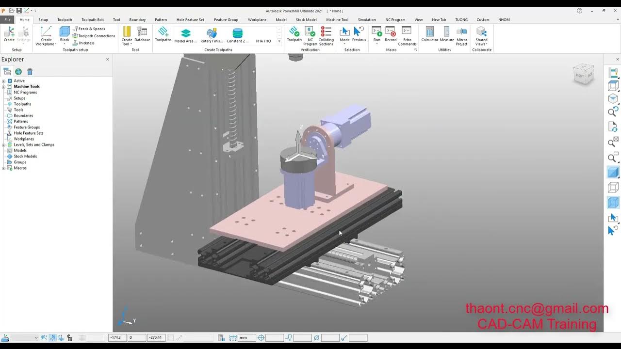 Powermill : Training MTD Simulation - YouTube