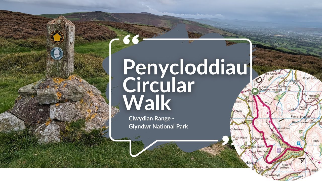 Penycloddiau Circular Walk with 3D Flythrough - YouTube