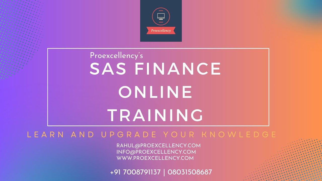 Learn SAS Finance Online Training | SAS Finance Training with Industry ...