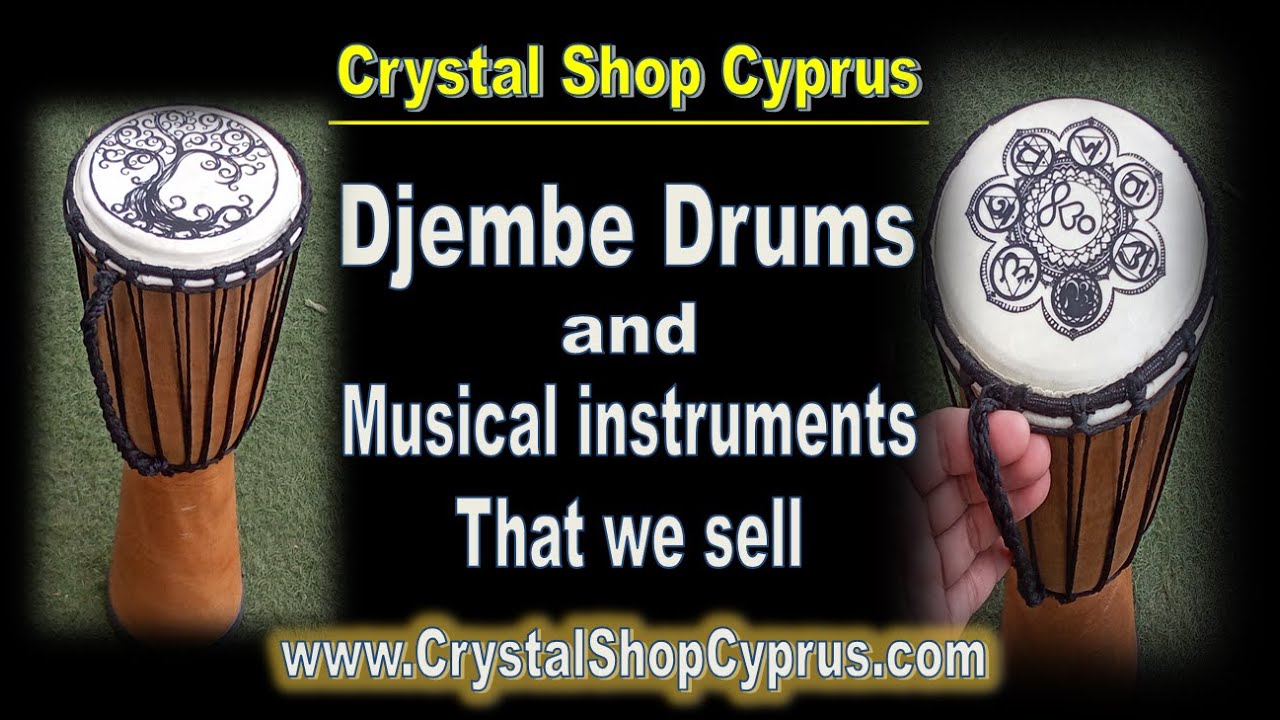 Djembe Drums and Musical instruments that we sell at Crystal Shop ...