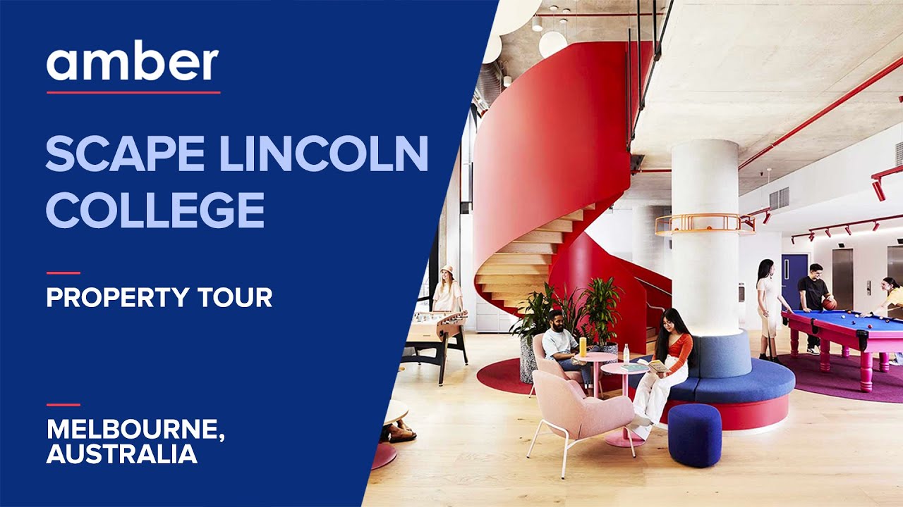 Property Tour | Scape Lincoln College | Student Accommodation in Melbourne | amber - YouTube