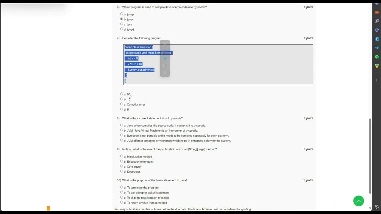 NPTEL Programming in Java Week 1 Assignment Solution July 2024 | IIT ...