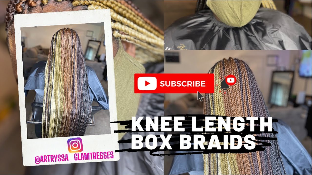 How To: Knee Length Box Braids For Beginners | Easy Technique - YouTube