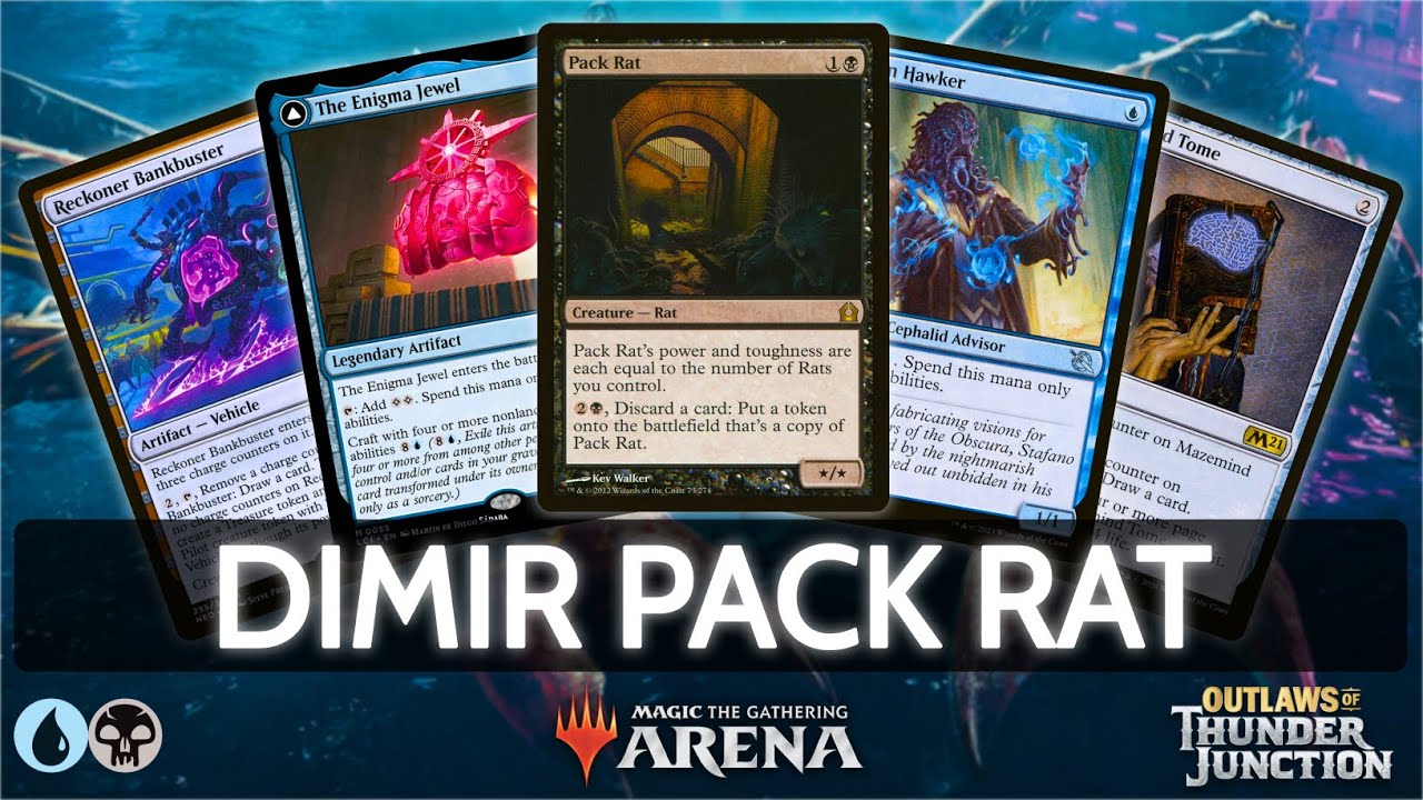🔵⚫ Dimir Pack Rat | MTG Arena | Explorer | BO3 | Outlaws of Thunder ...
