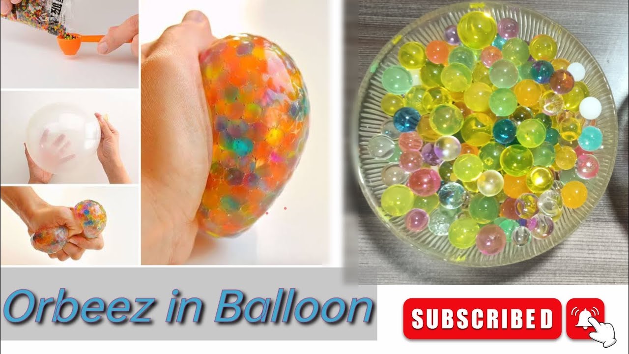 Orbeez in Balloon 🎈🎈🎈 #satisfying #fun #nice #experiment #viral #orbeez ...