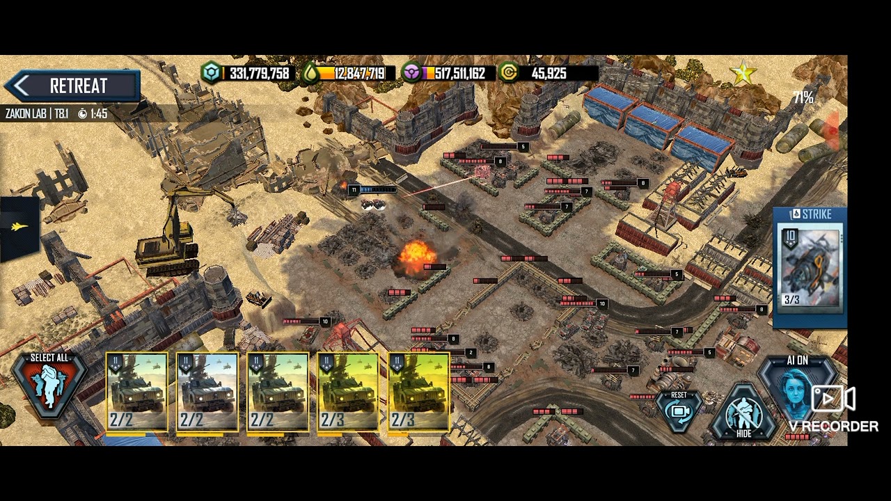 Scimitar attacking SMASH & GRAB ZAKON T8. 1 event (War Commander Rouge ...