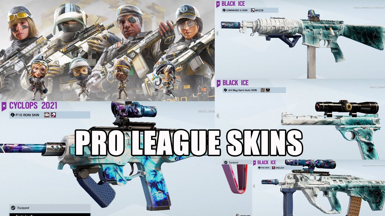 New Pro League Skins + Black Ice Seasonal Skins - Crystal Guard Y6S4 ...