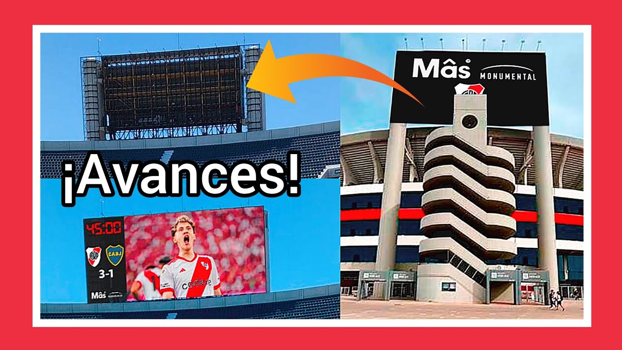 🏗🚨EXCLUSIVO: ¡Avances en el armado de la nueva pantalla LED y en ...